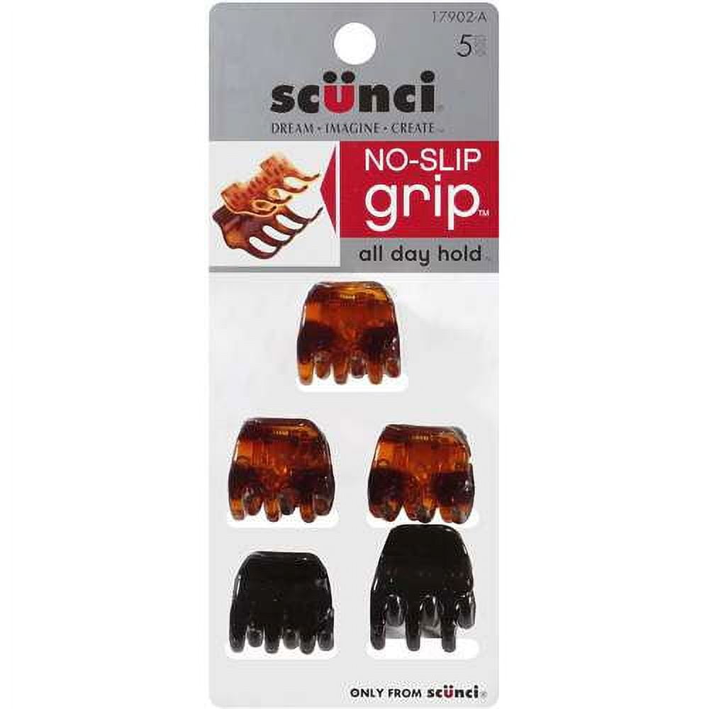 Scunci No Slip Grip Small Jaw Clips for Thick Hair, 5 Clips - Walmart.com