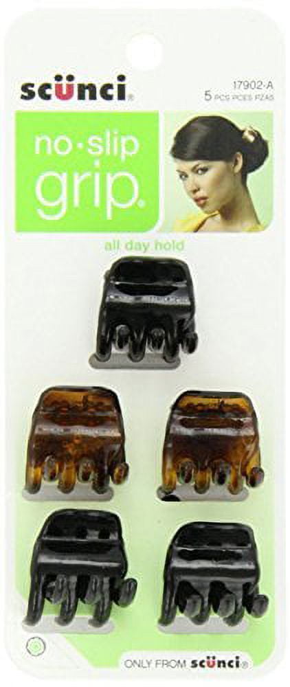 Scunci No-Slip Grip Mini Jaw Clips 5 ea (Pack of 10) - Walmart.com