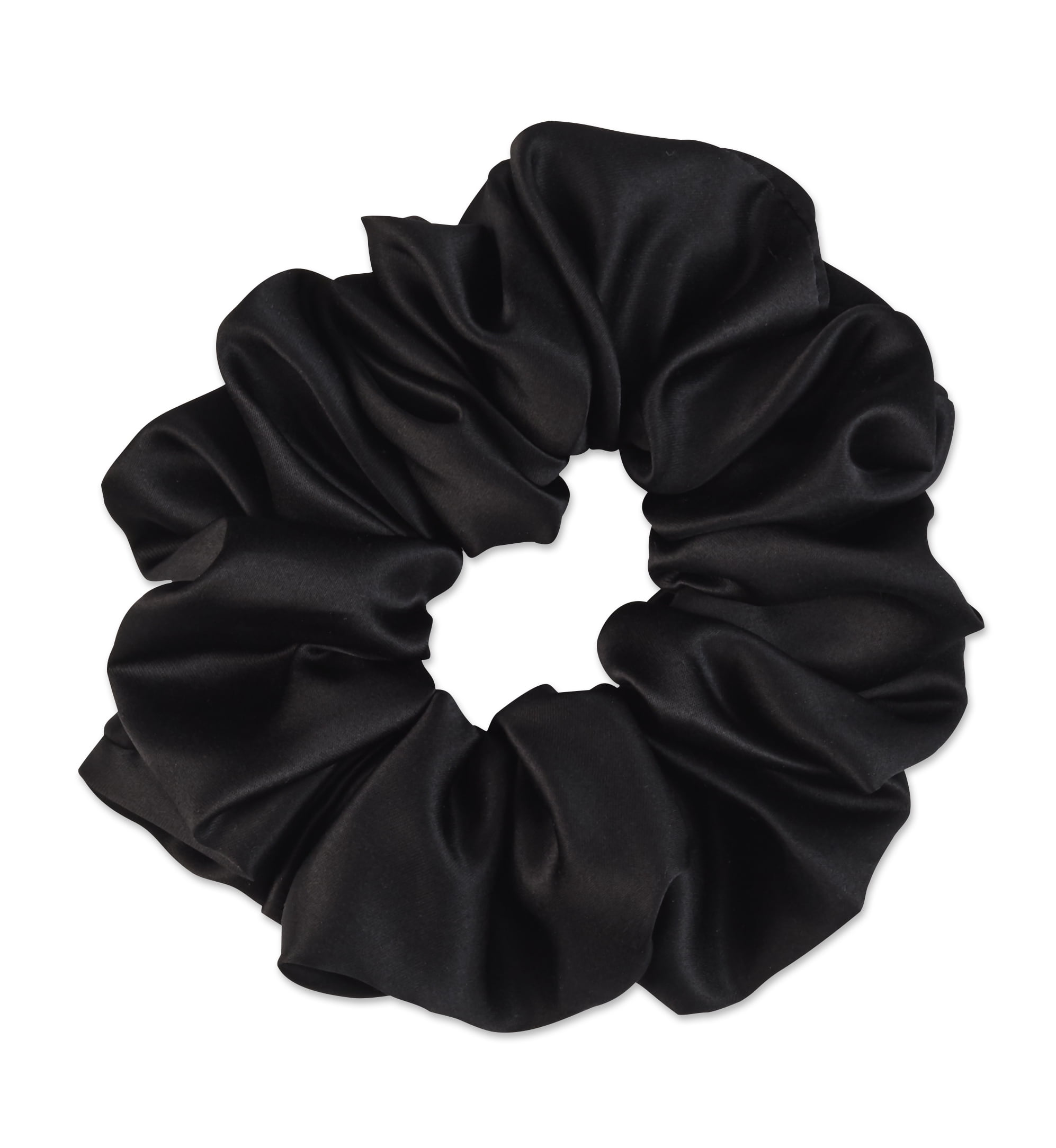 Scunci Jumbo Size Washable Black Scrunchie, Silk-Like Fabric, Ideal for ...