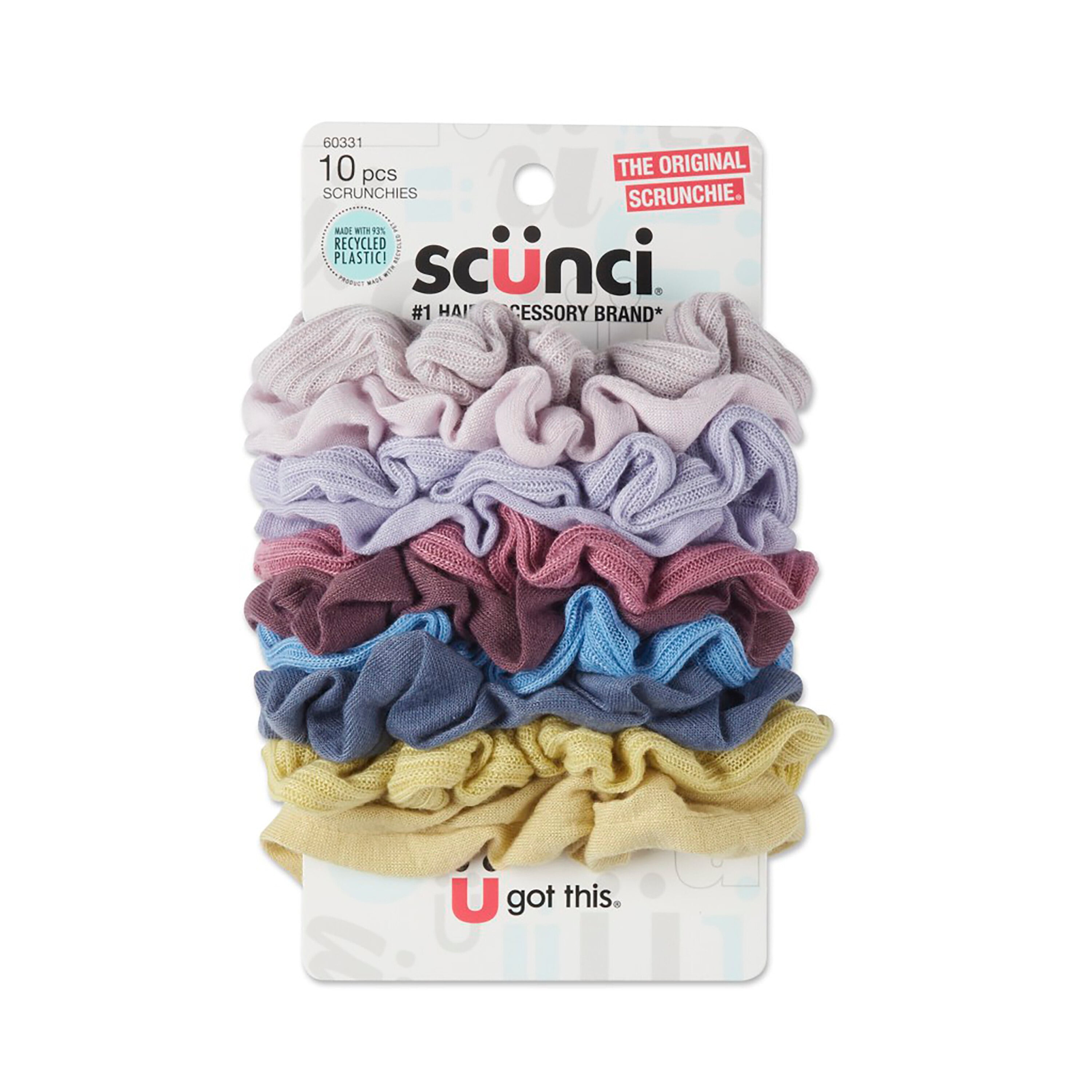 Scunci The Original Scrunchie, 10-Piece Assorted Colors, Made with ...