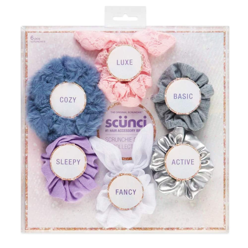 Scunci The Original Scrunchies Style Collection Gift Set - 6 CT ...
