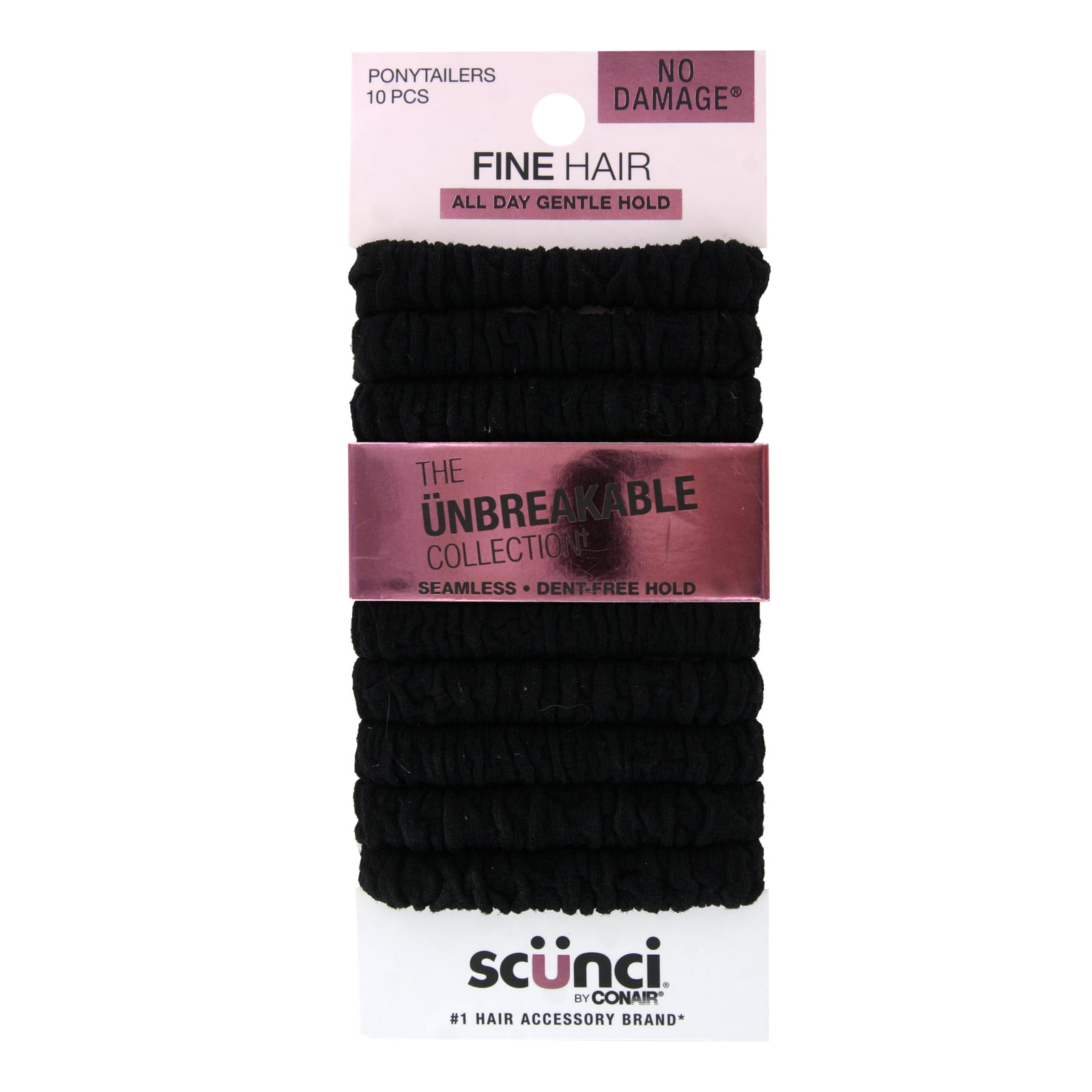 Scunci The Unbreakable Collection No Damage Fine Hair All Day Gentle ...