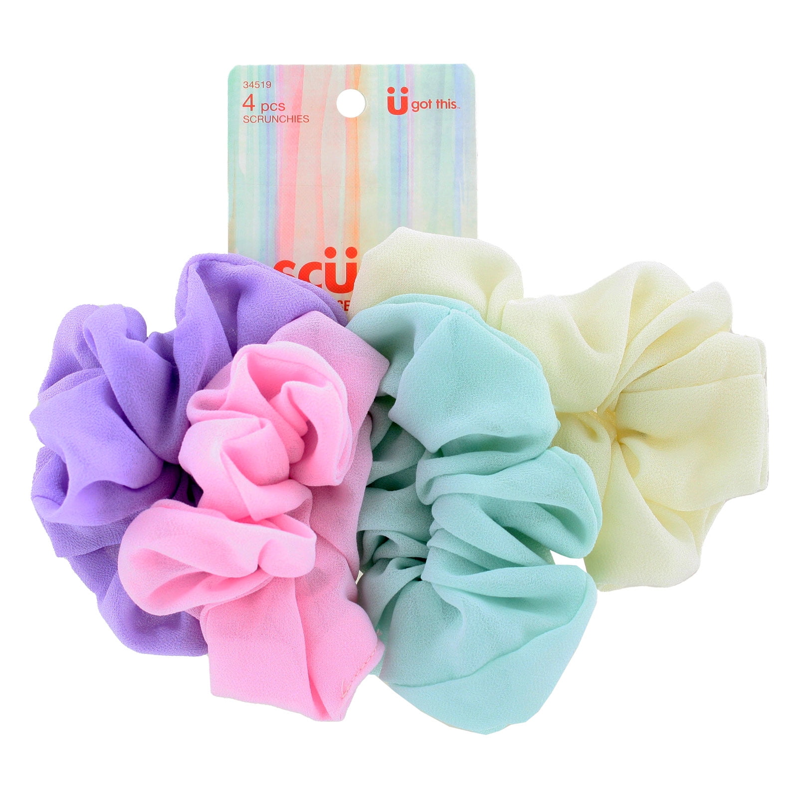 Scunci U Got This Easter Scrunchies, Assorted Pastel Colors, 4-Pieces ...