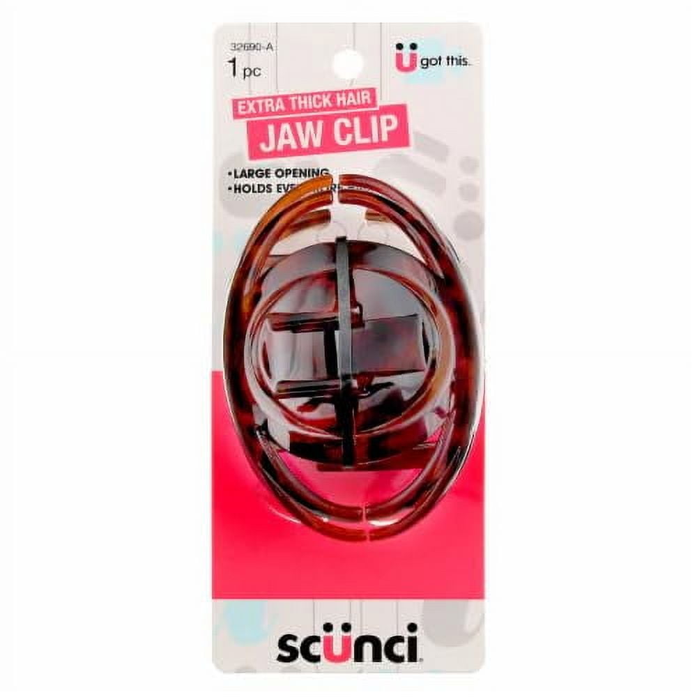 Scunci Extra Thick Hair Large Jaw Clip, Brown - Walmart.com