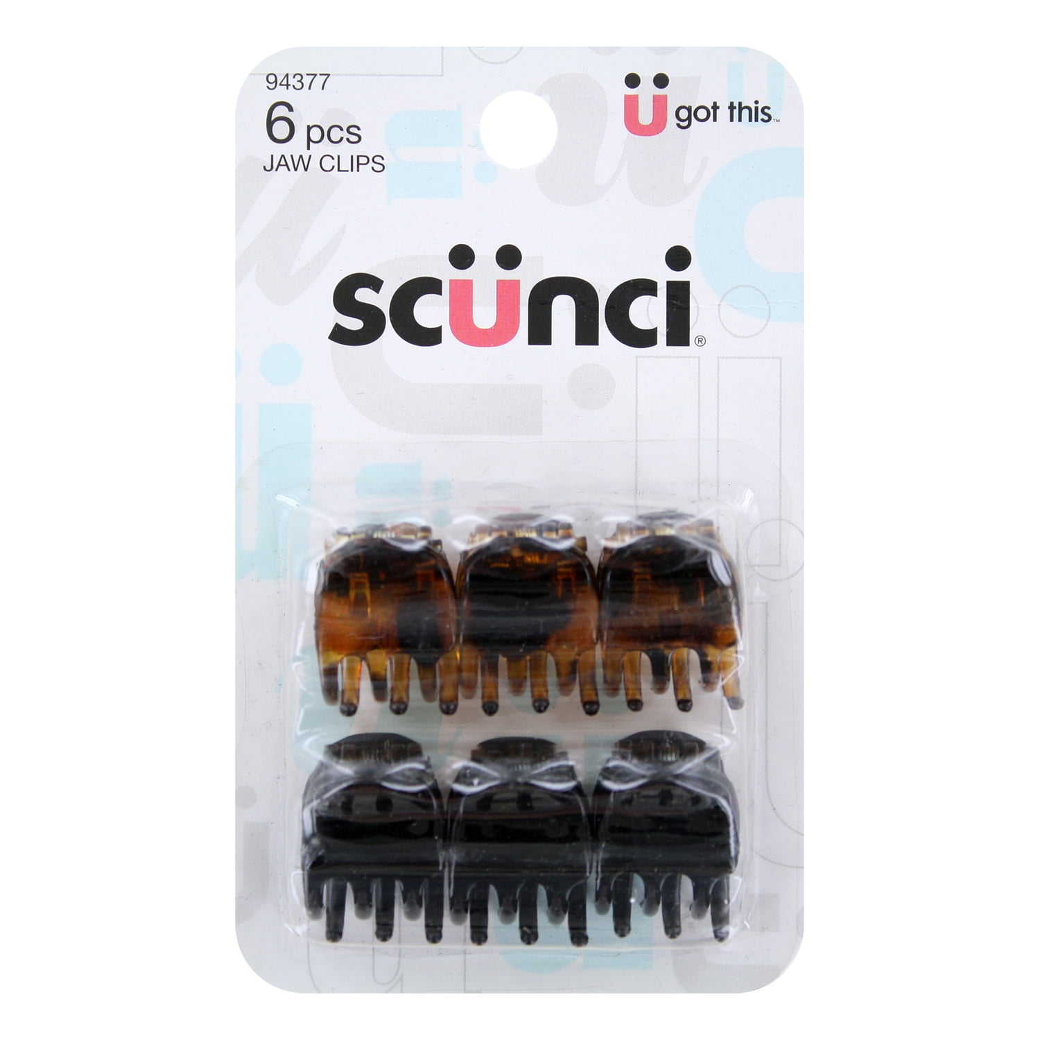 Scunci U Got This Mini Jaw Clips, Assorted Colors, 6 Pack - Walmart.com