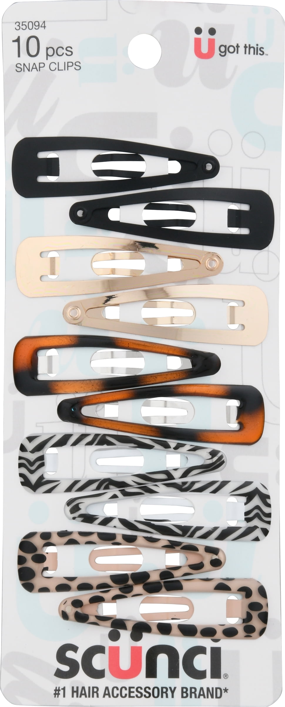 Scunci Snap Clips 10 Each - Walmart.com