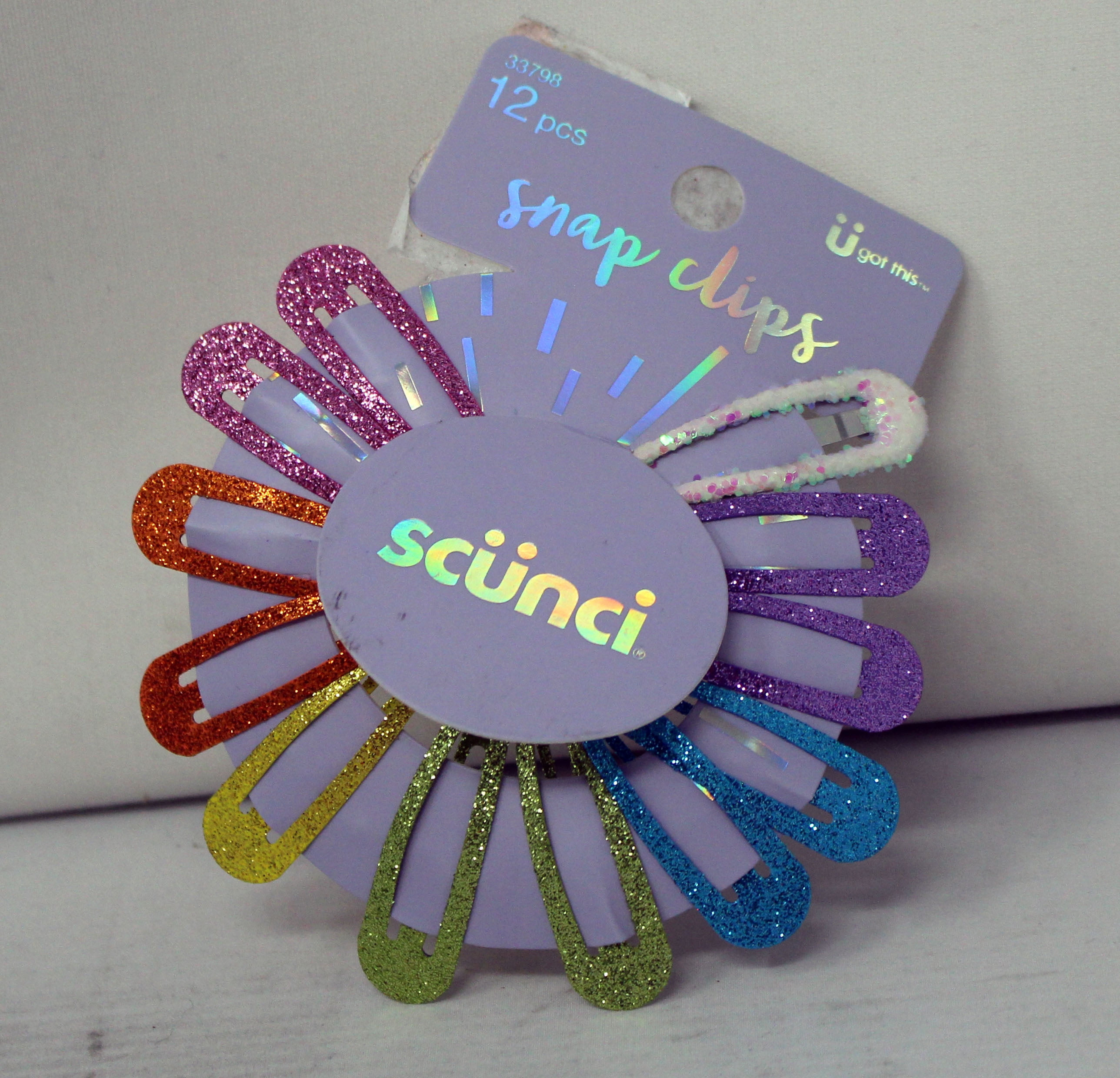 Scunci U Got This Snap Clips Multi-Color 12 Count - Walmart.com