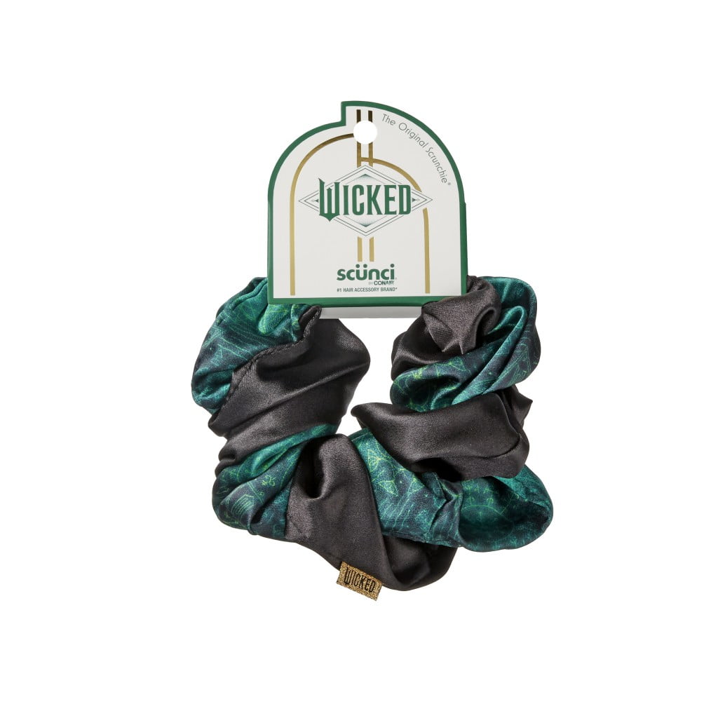 Scunci Wicked Elphaba 1PK Jumbo Twisted Scrunchie - Walmart.com