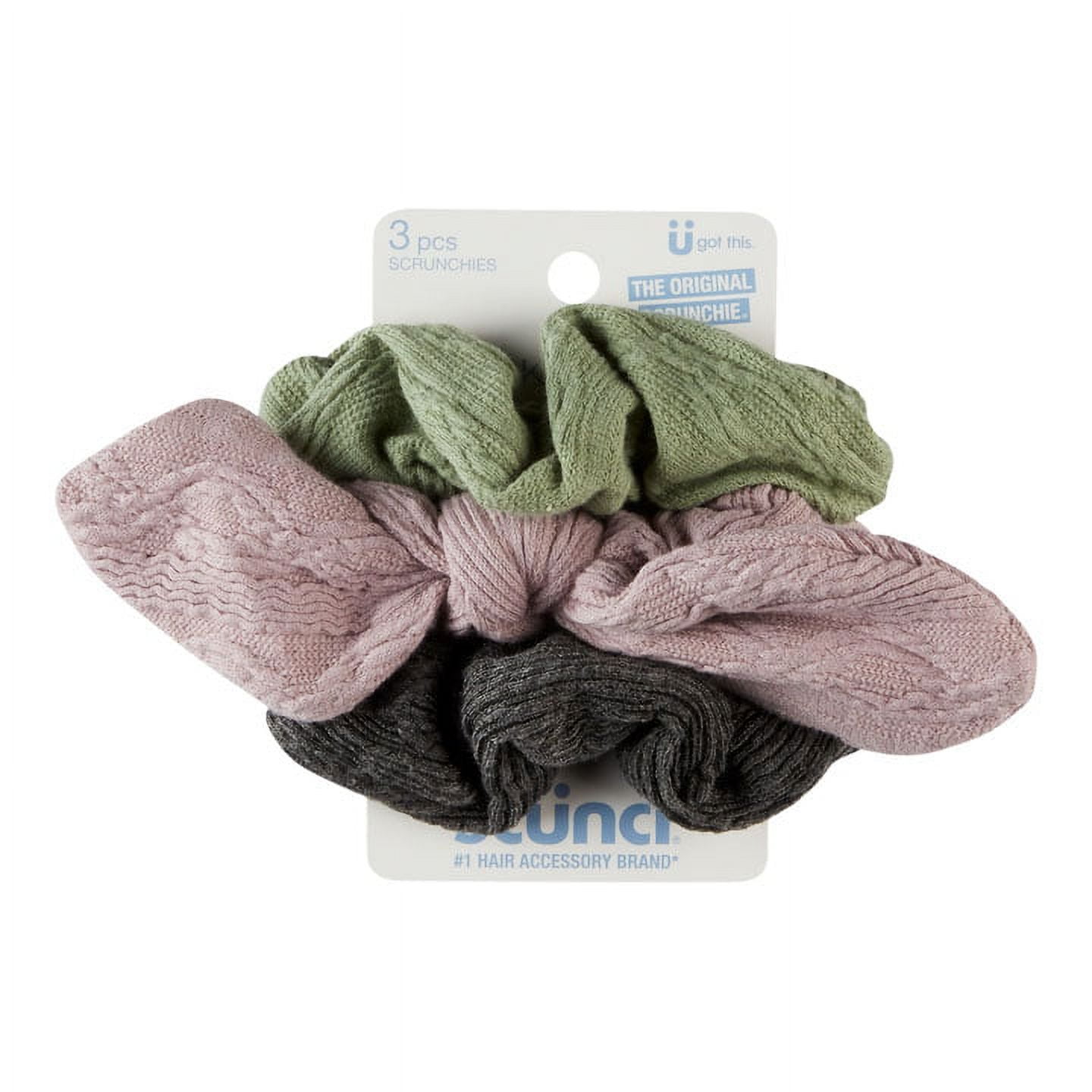 Scunci Workleisure The Original Hair Scrunchie, Assorted Colors, 3 ...