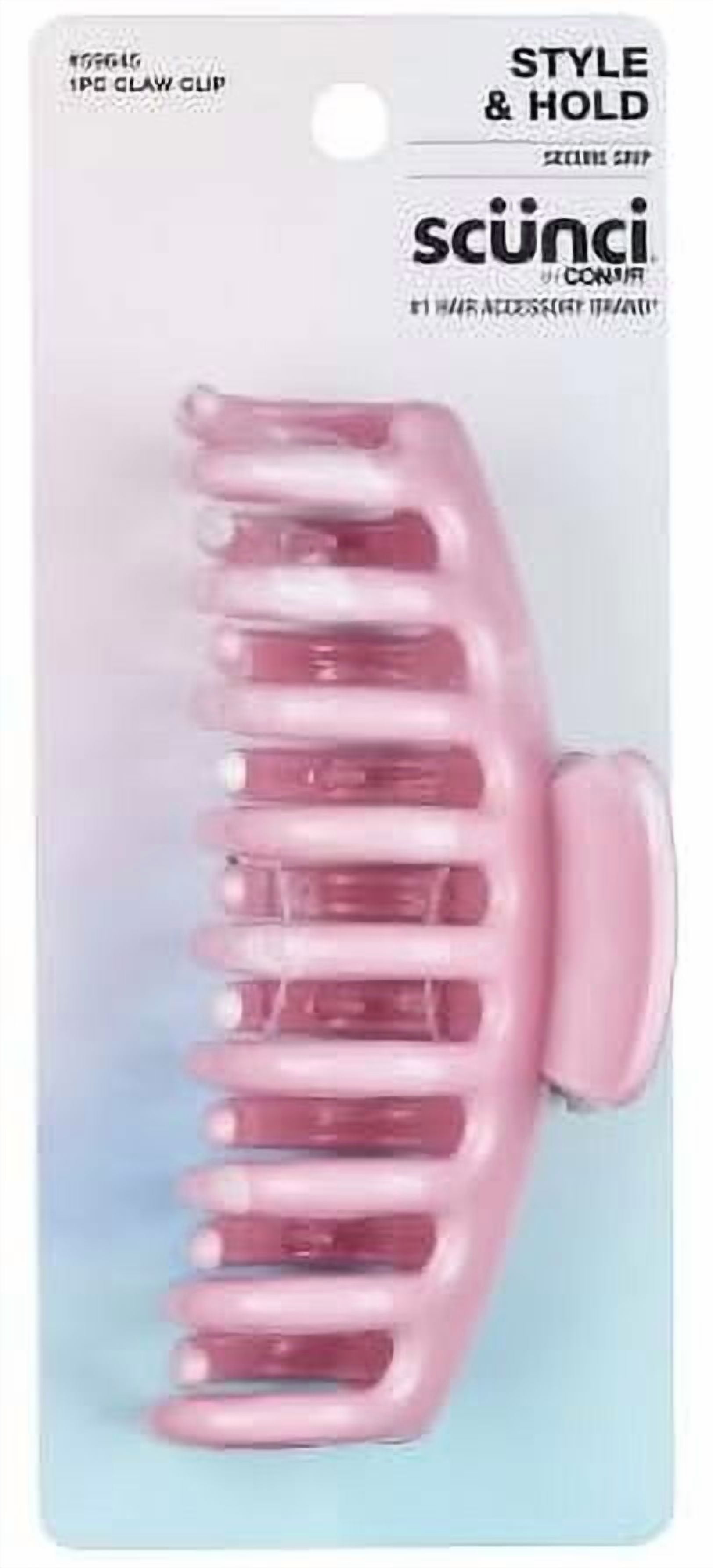 Scunci by Conair Claw Clips, Style & Hold Secure Grip, Pink - 1 Count ...