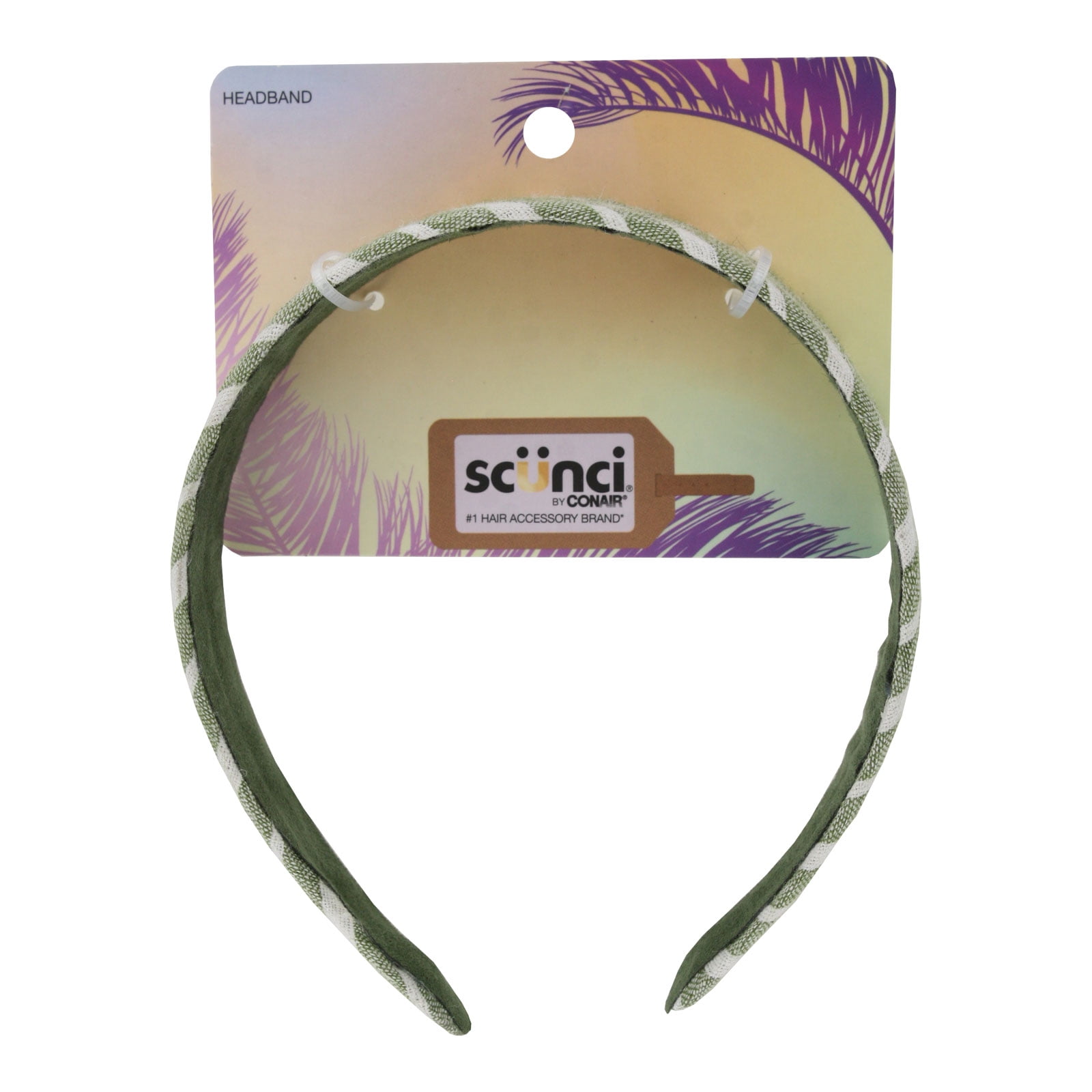 Scunci by Conair Headband, Soft Fabric with Striped Pattern ...