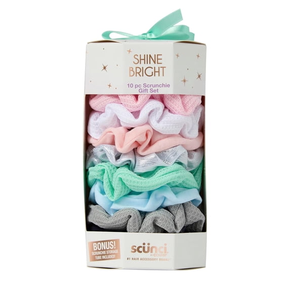 Scunci by Conair Scrunchie Gift Box Hair Scrunchies, Assorted Winter ...