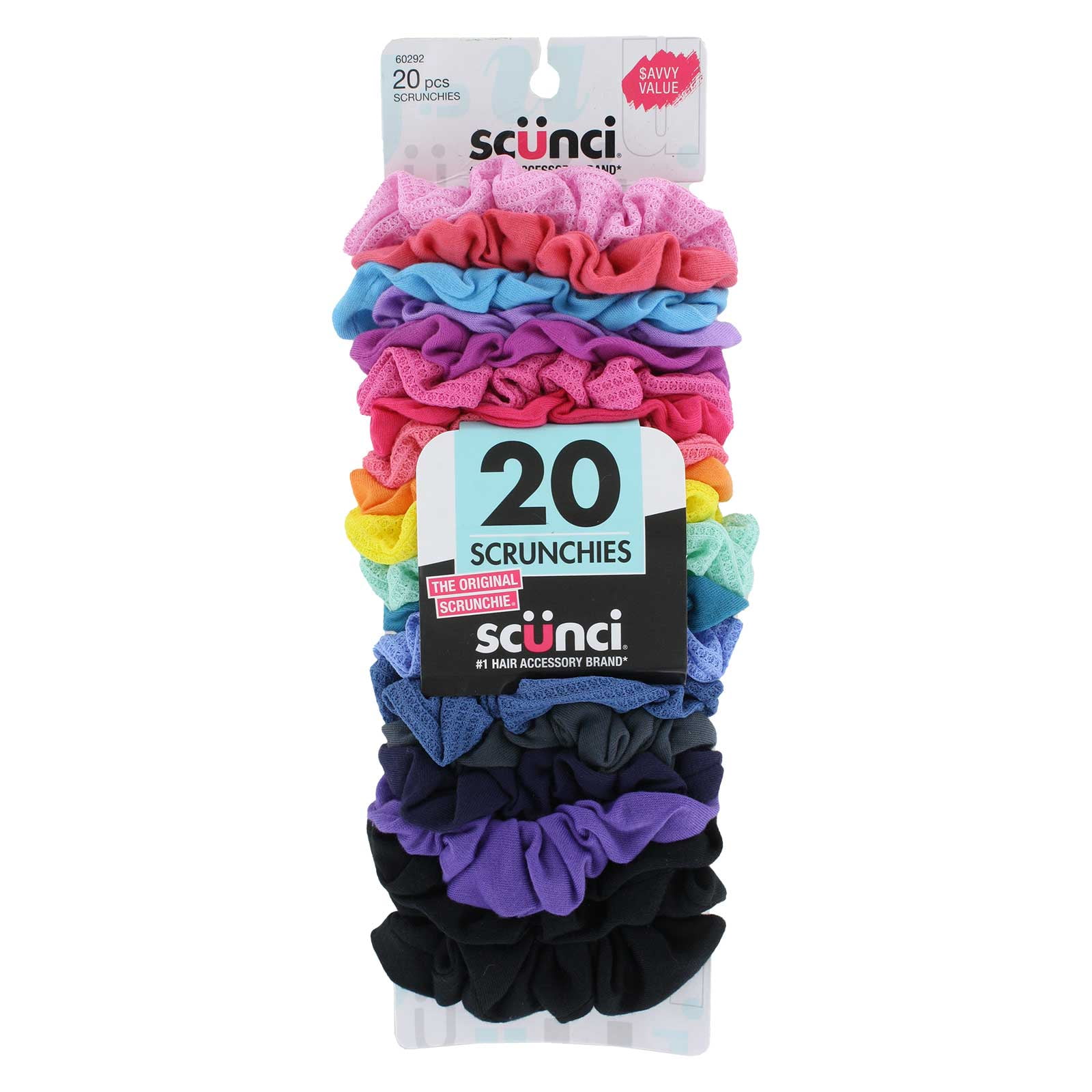 Scunci by Conair The Original Super Comfy Waffle Knit Scrunchie ...