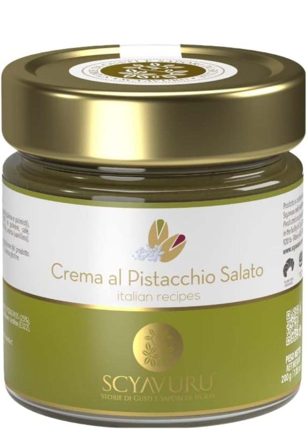 Scyavuru Salty Sicilian Pistachio Cream | Spreadable Pistachio Cream ...