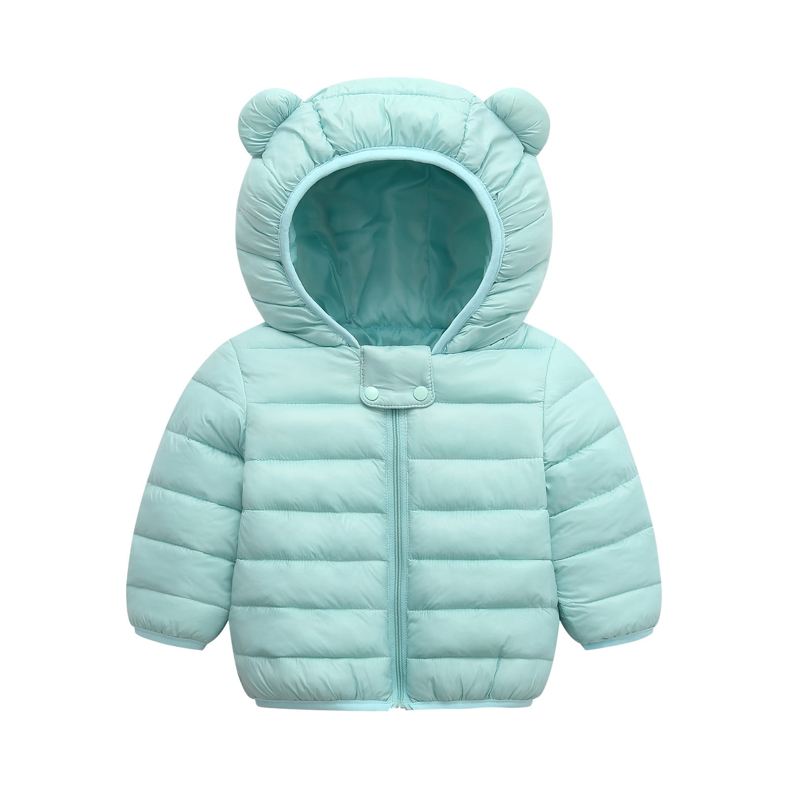 Scyoekwg 2025 Winter Coat for Kids Toddler Baby Boys Girls with Cute Bear Ear Hooded Light ...