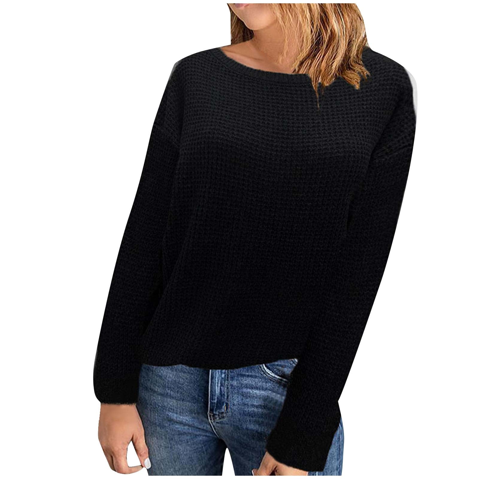 Scyoekwg Fall Sweaters for Women 2024 Fall Winter Clothes Knitted ...