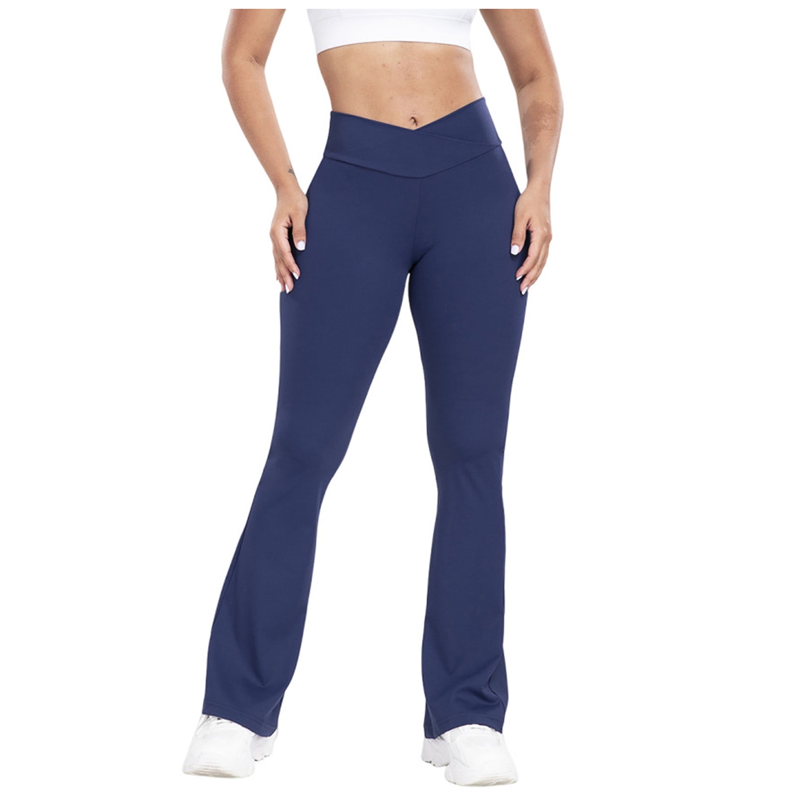 Scyoekwg Flared Yoga Pants for Women Soft High Waist Bootcut Pants ...