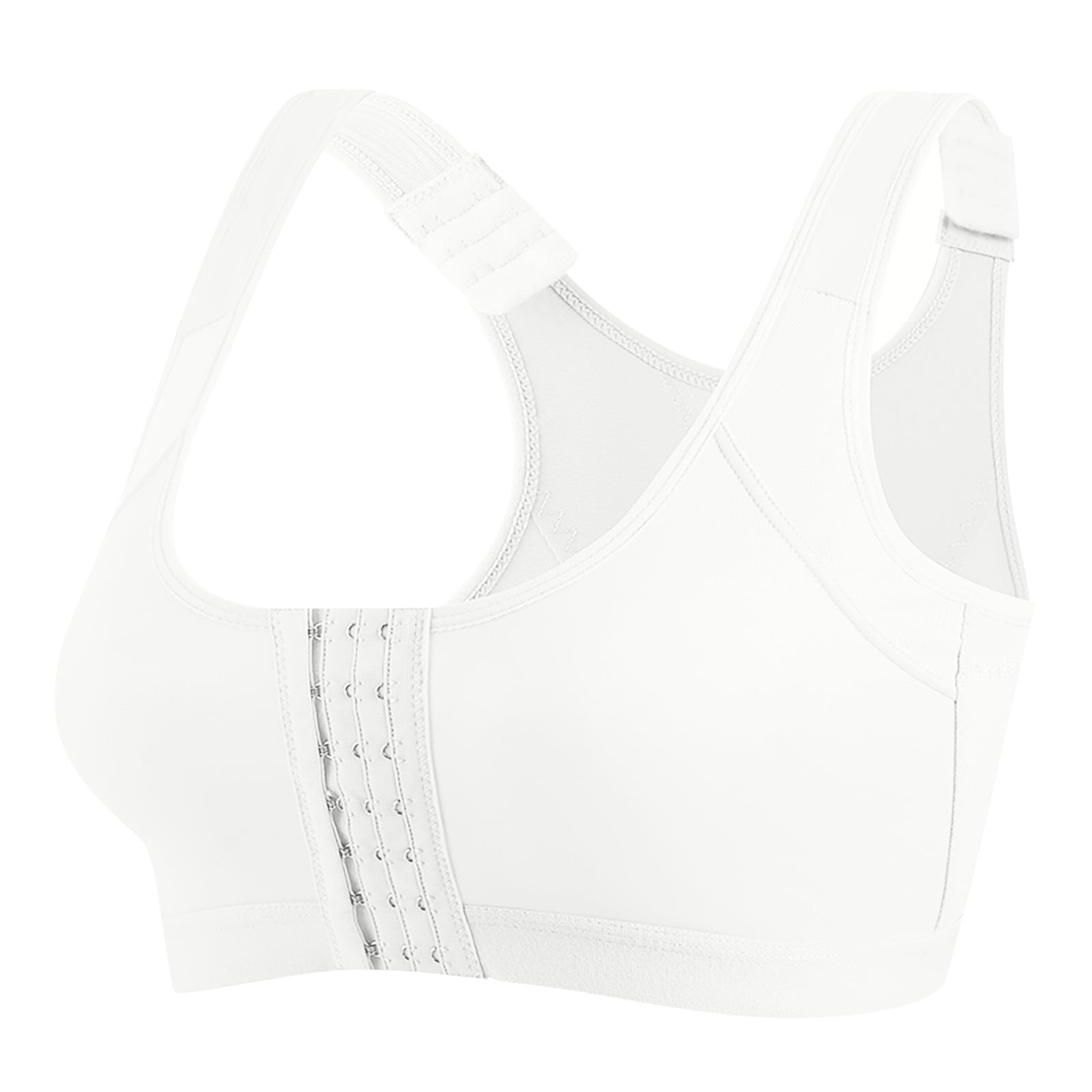 Scyoekwg Plus Size Women's Sports Bras Front Buttons Underwear Solid ...