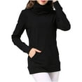 Scyoekwg Women's Maternity Tops Nursing Cowl Neck Sweatshirt Long ...