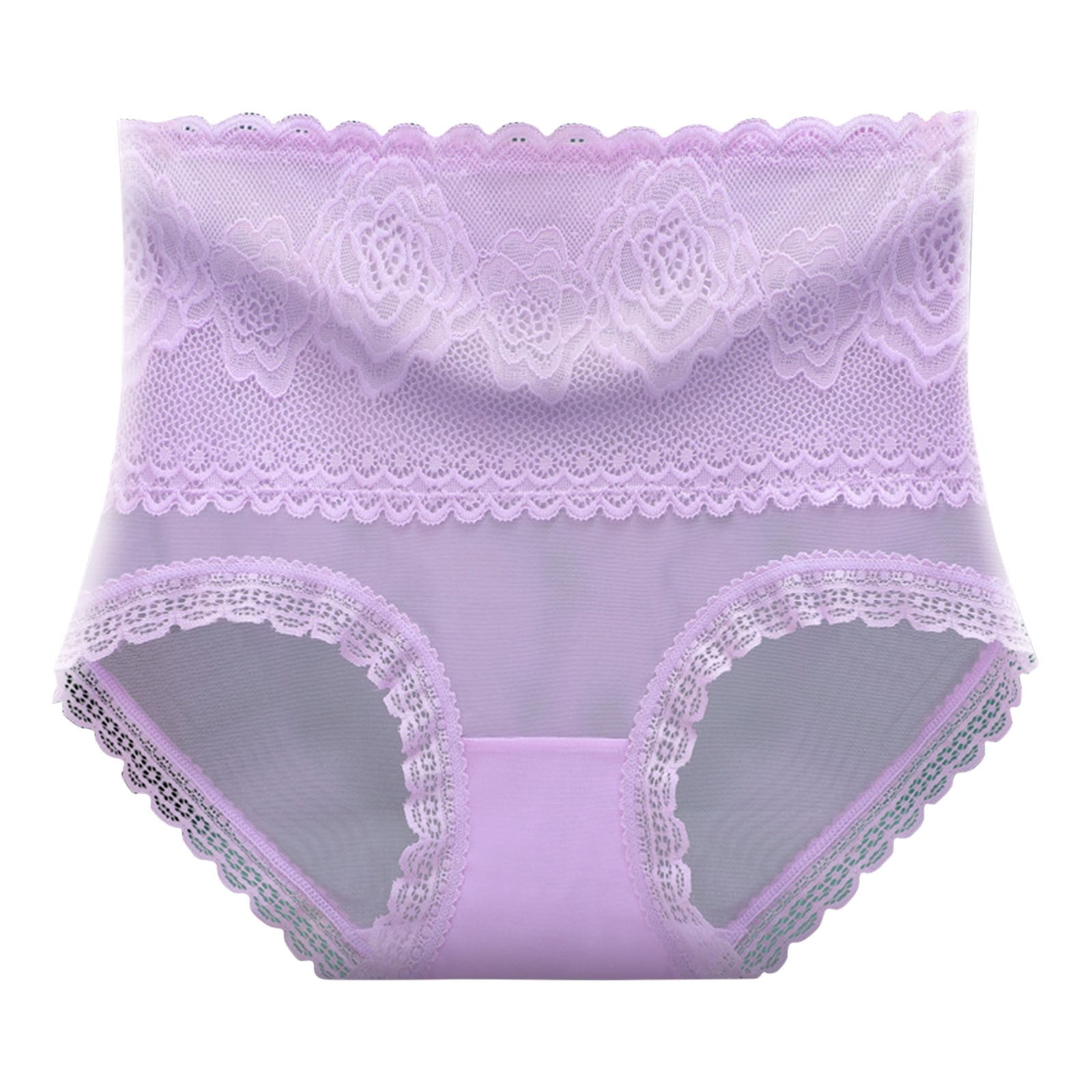 Scyoekwg Womens Underwear Stretchy Lace Comfort High Waisted Underwear ...