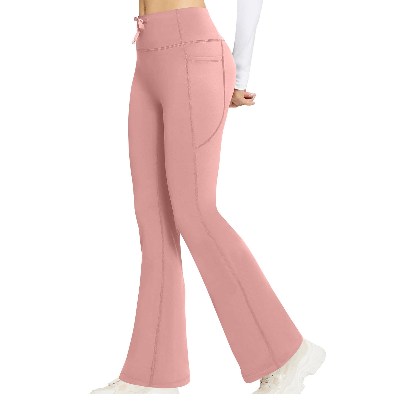 Scyoekwg Yoga Pants Women Flare High Waisted Elastic Leggings Workout ...