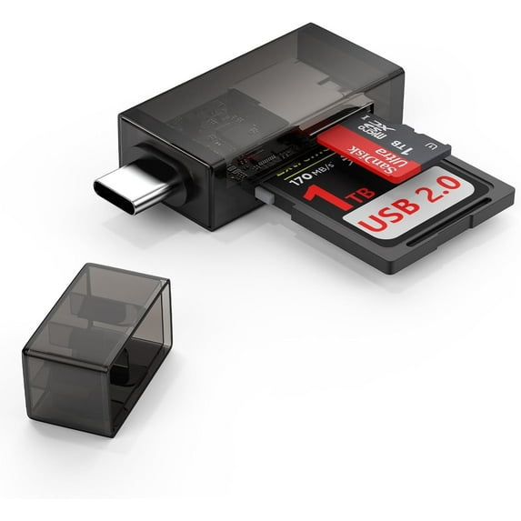 Sd Card Reader 2-in-1 for 17/17pro/17pro /air/16, C Dual Slot Memory ...