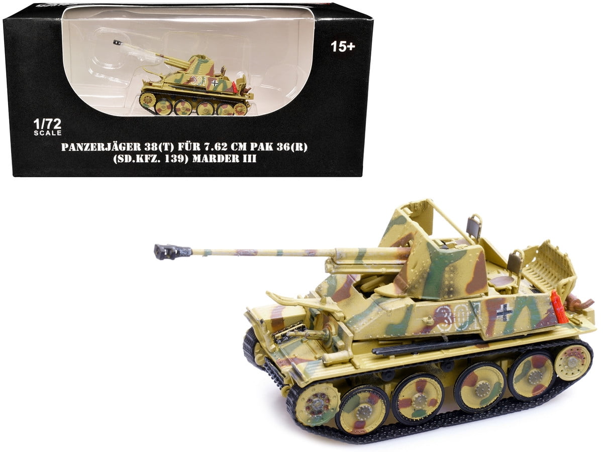 Sd.Kfz.139 Panzerjager 38(t) Fur 7.62cm PaK 36(R) Marder III Tank ...