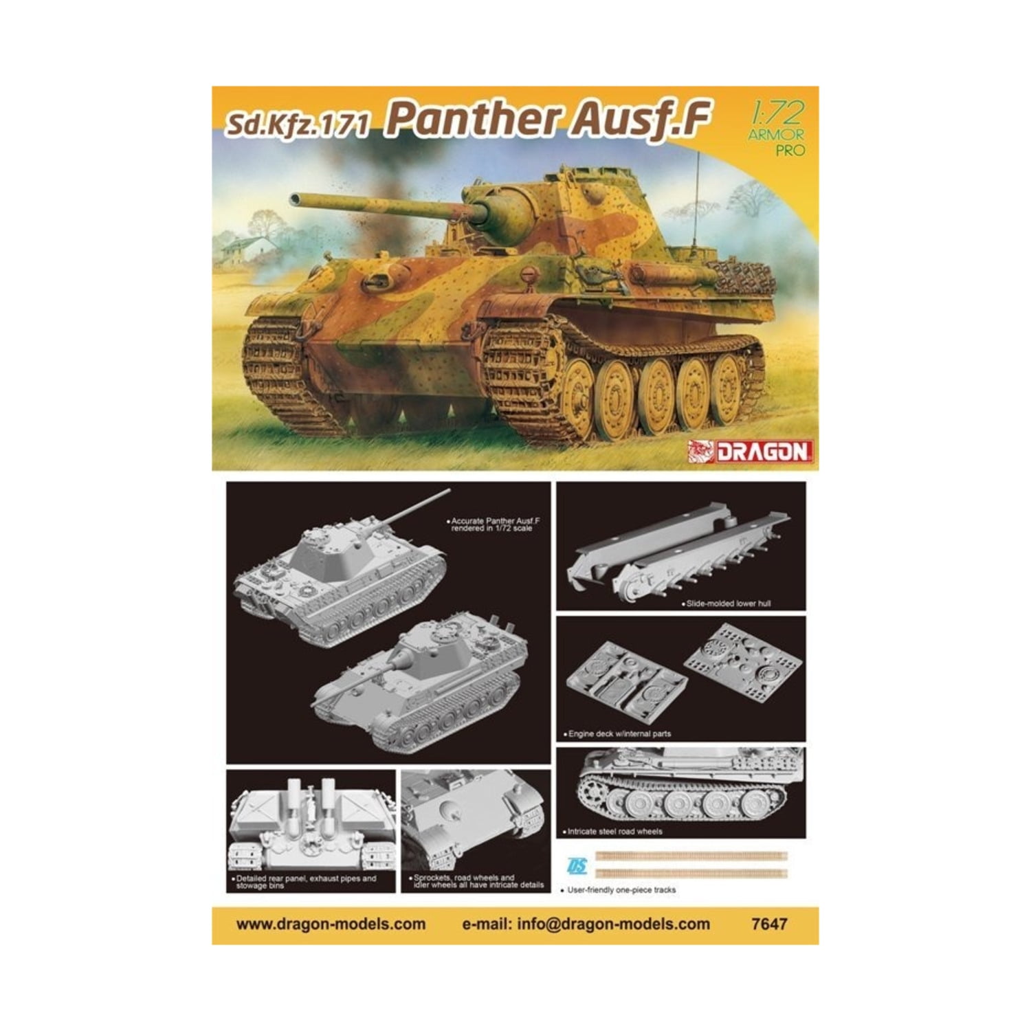 Sd.Kfz.171 Panther Ausf.F (German) (WWII) New - Walmart.com