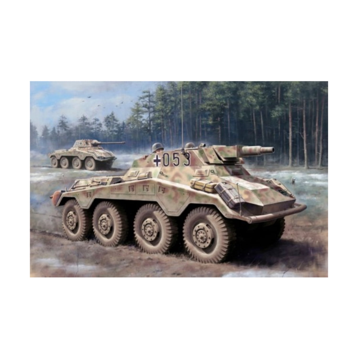 Dragon Models Sd.Kfz 234/3 Armored Vehicle w/7.5cm KwK Gun New ...