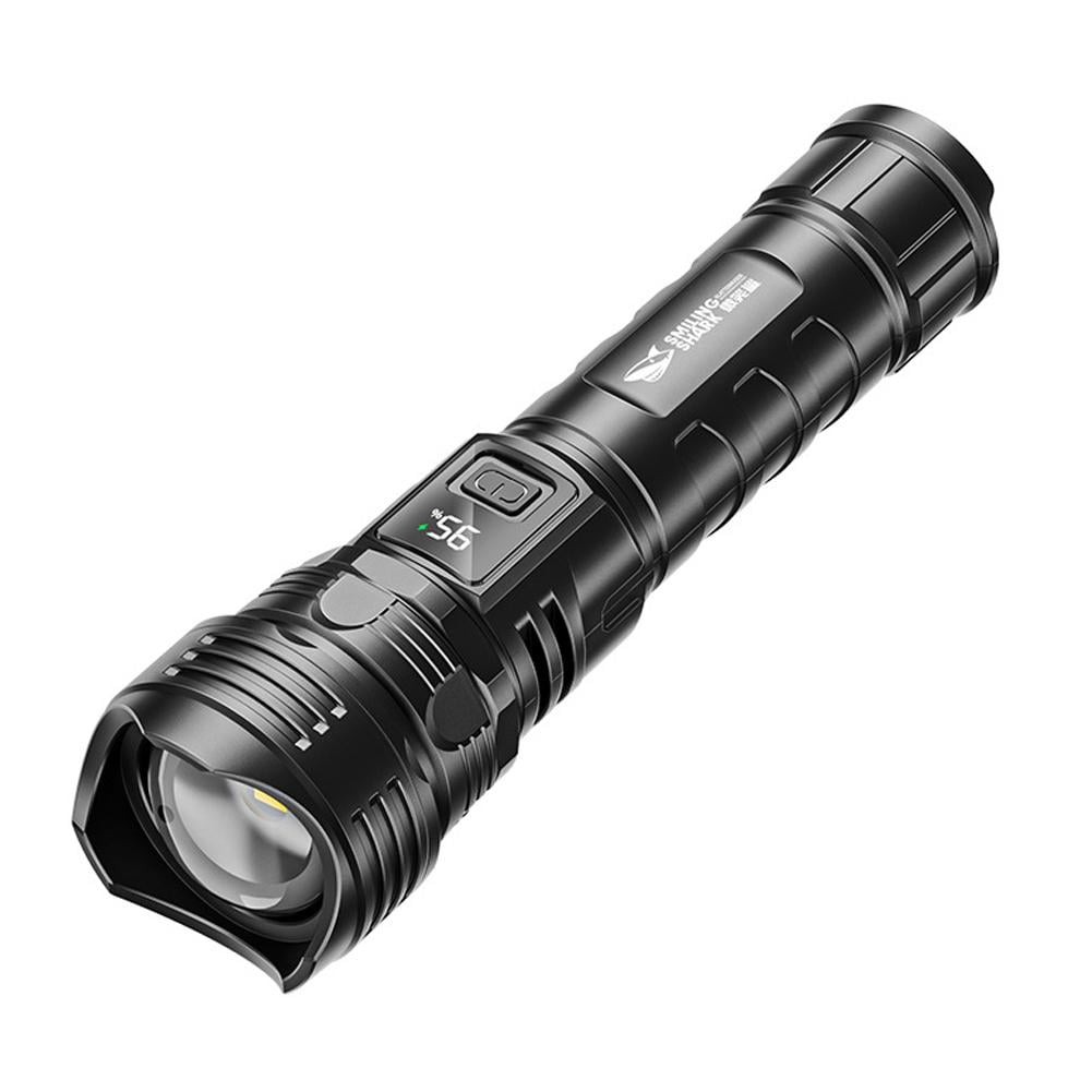 Sd5268 White Laser Zoom Longrange Flashlight Builtin Battery 1200Mah ...