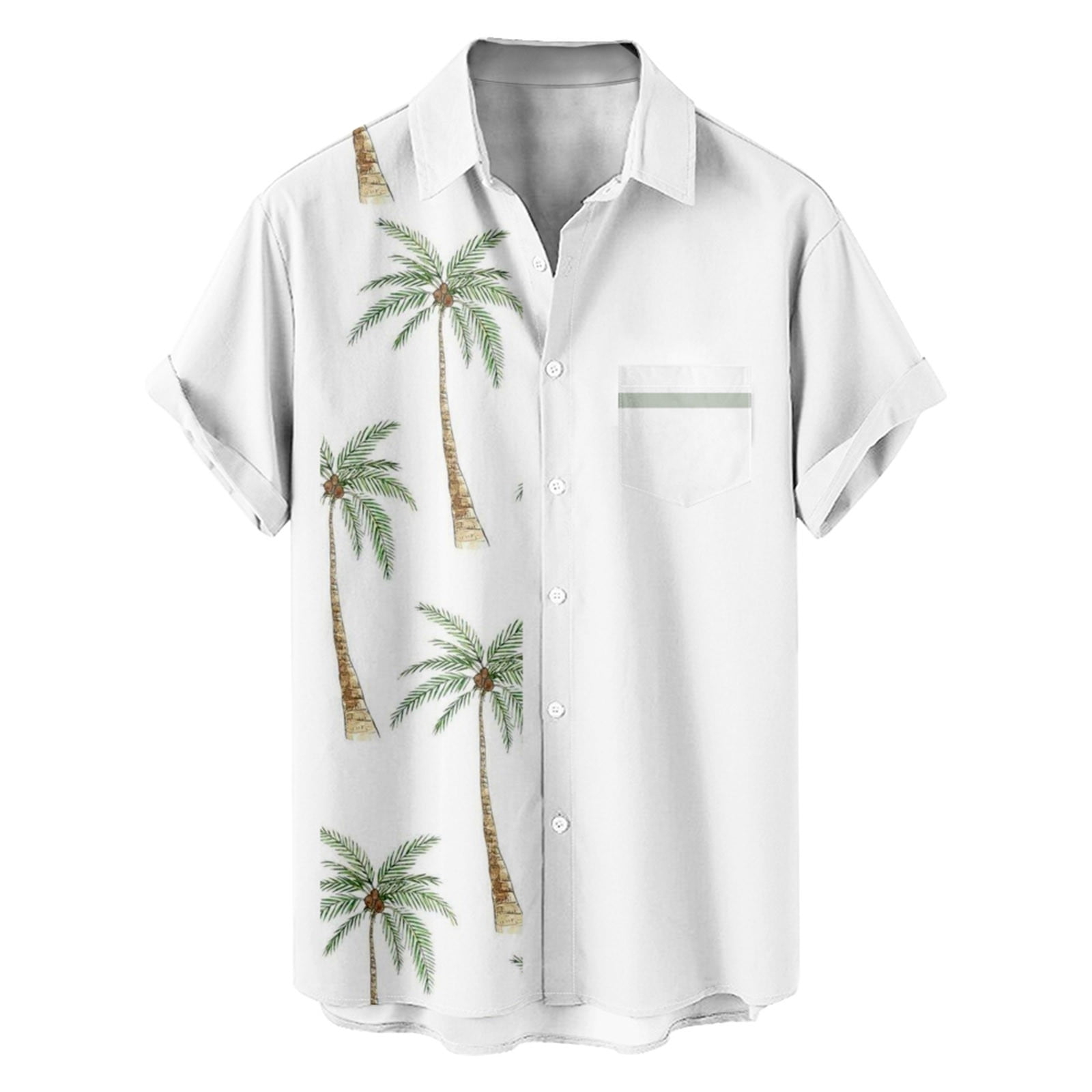 Sdeycui Hawaiian Shirt for Men Summer Beach Casual Short Sleeve ...