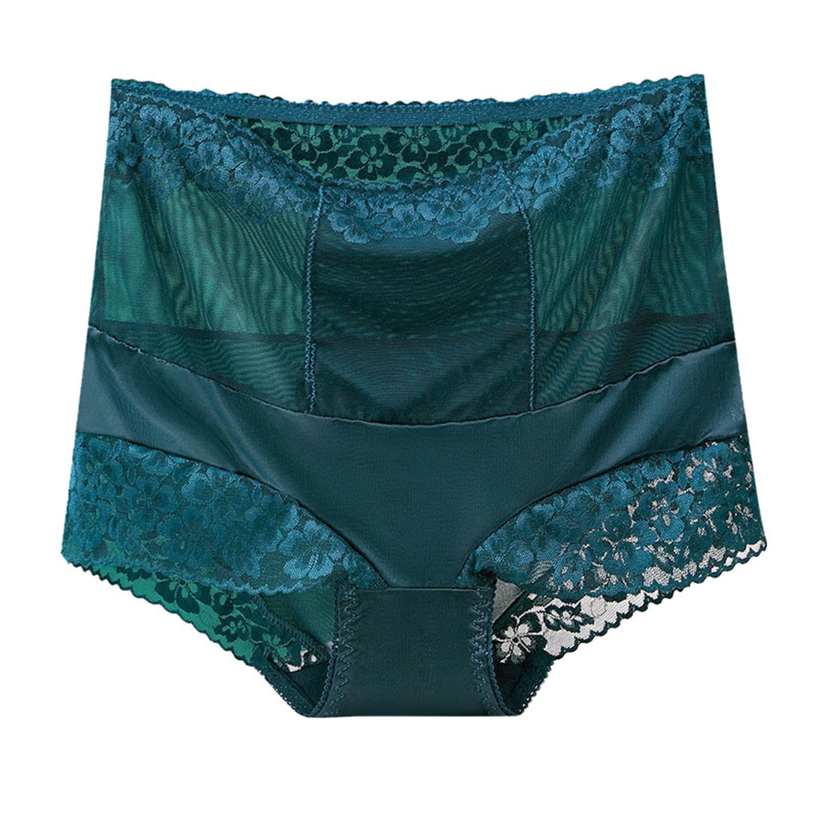 Sdeycui Womens High Waisted Lace Underwear Plus Size Soft Panties Full ...