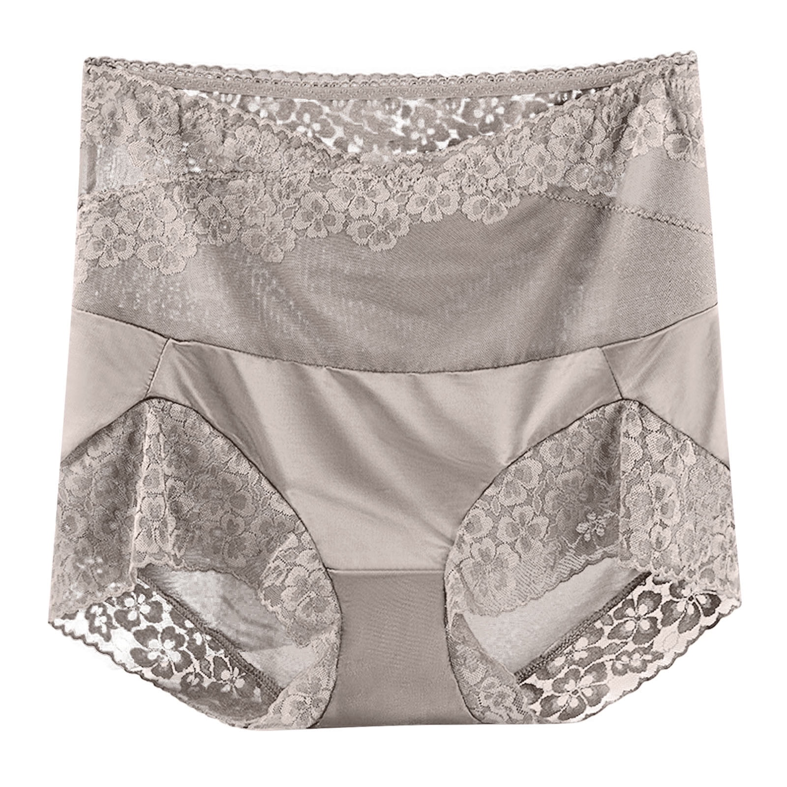 Sdeycui Womens High Waisted Lace Underwear Plus Size Soft Panties Full ...