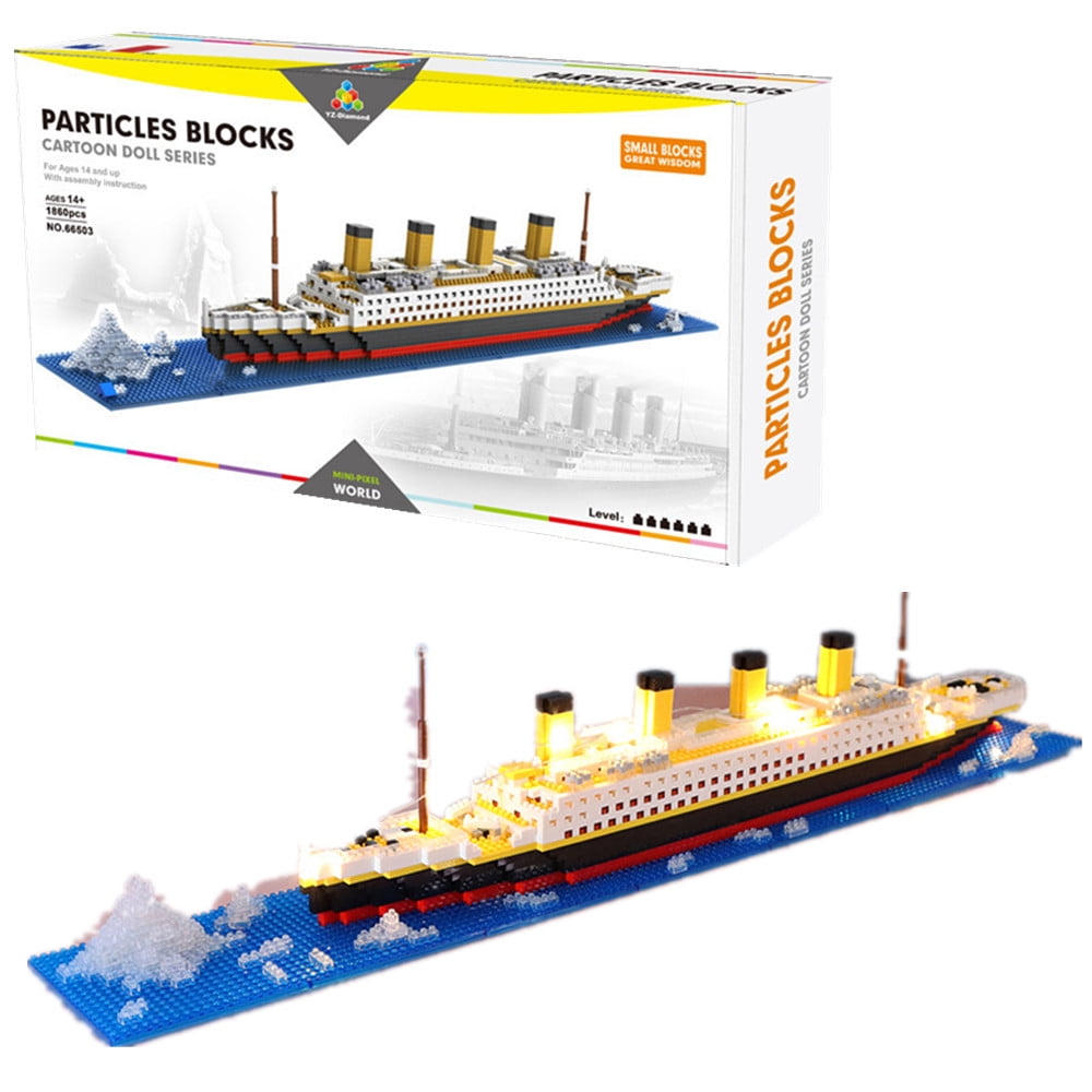 Sdmnsg-T 1860 pcs Titanic Micro Mini Building Blocks Set, 3D Titanic ...