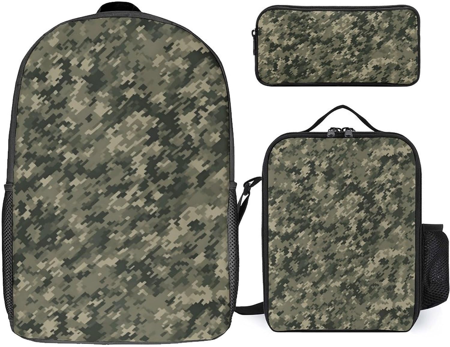 Sdmnsg-T 3-in-1 Backpack Combo Set, Military Woods Camouflage Print ...