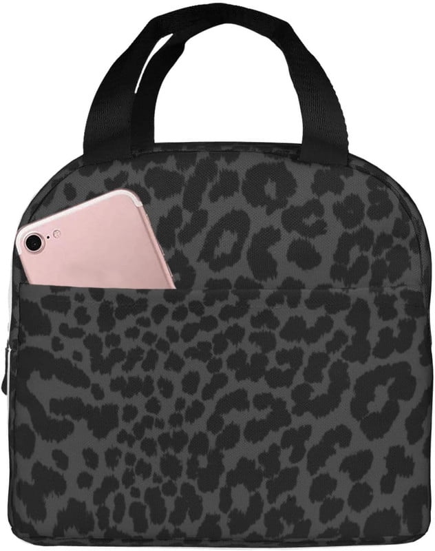 Sdmnsg-T Black Leopard Print Lunch Box for Adults Women Lunch Box ...