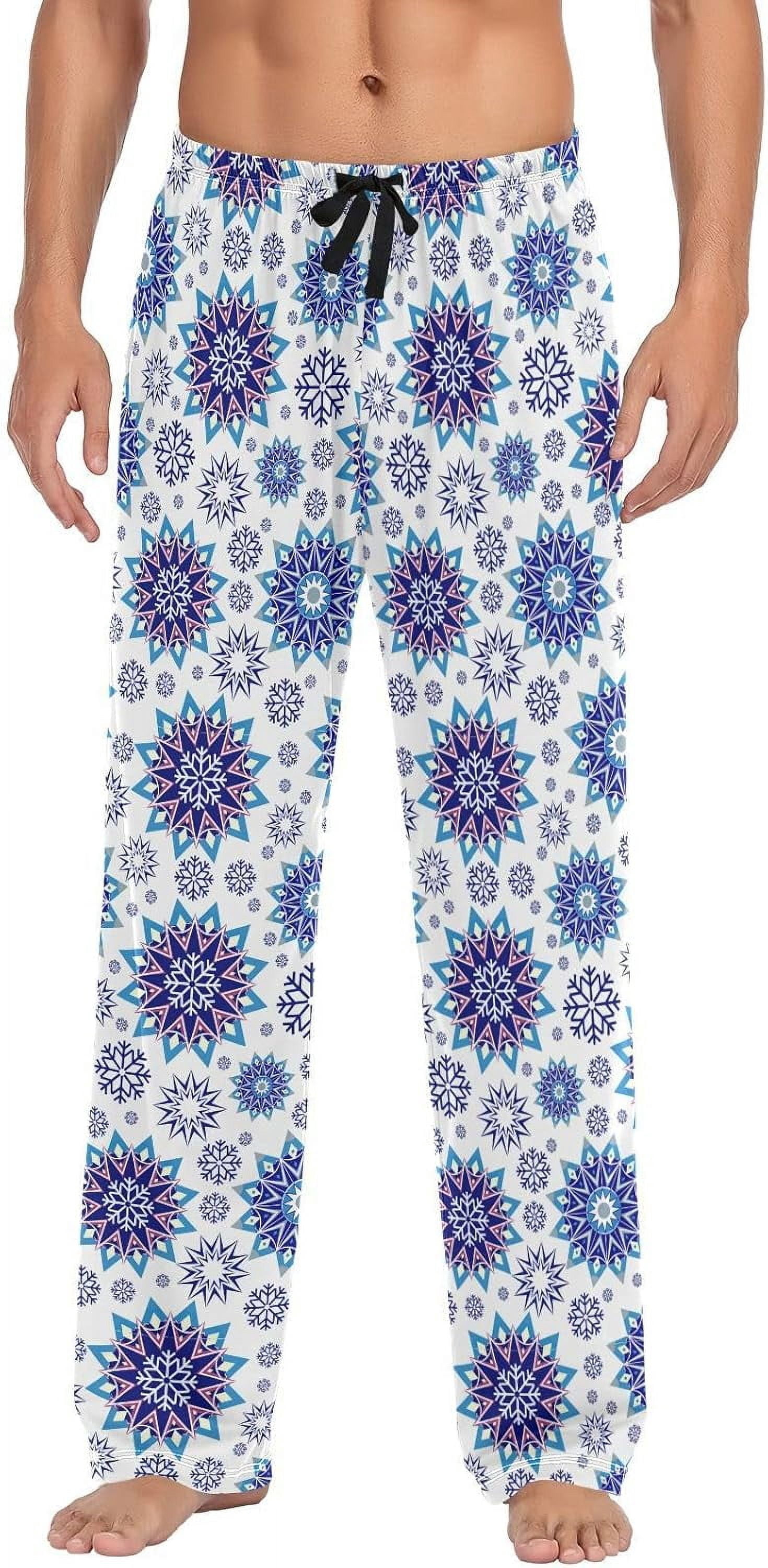 Sdmnsg-T Blue Flower Pajama Pants Mens Lounge Pants Soft Pajama Bottoms ...
