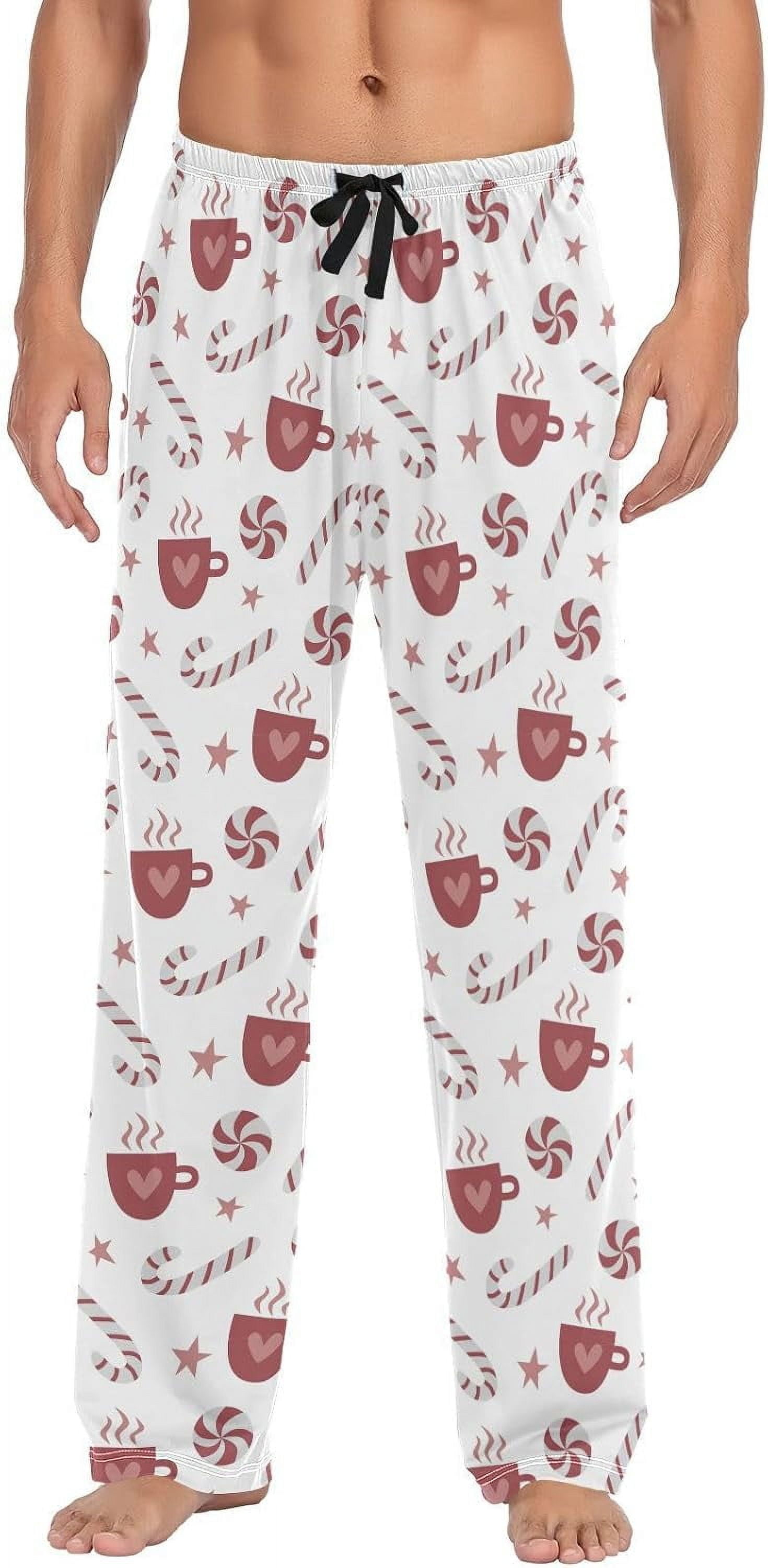 Sdmnsg-T Christmas Tree Gingerbread Man Pajama Pants Mens Lounge Pants ...