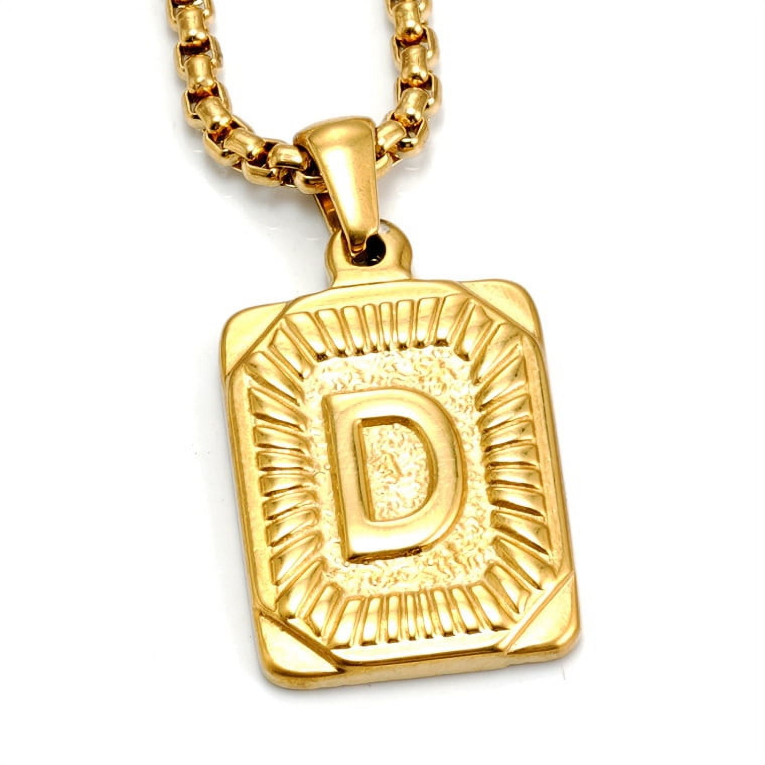 Sdmnsg-T Initial A-Z Letter Pendant Necklace Mens Womens Sdmnsg-T Initial A-Z Letter Pendant Necklace Mens Womens
