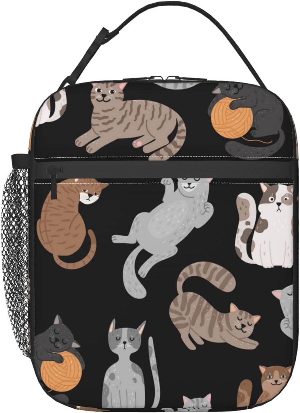 Sdmnsg-T Lunch Bag For Women/Men Insulated,Catsshorthaired Cat Set ...