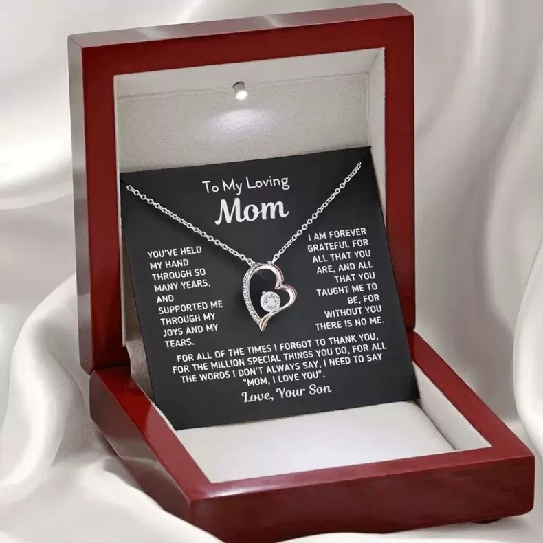 Sdmnsg-T To My Mom Necklace From Daughter With Heartfelt Message ...