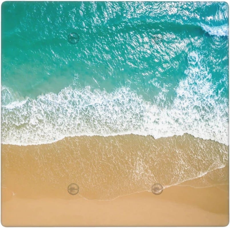 Sdmnsg-T Sea Beach Print Double Blank Decorative Electrical Receptacle ...