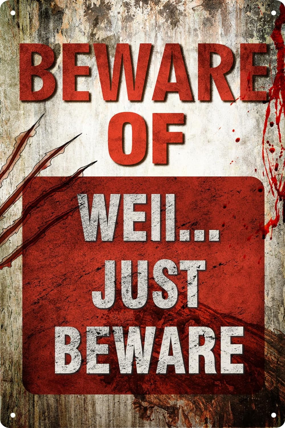 Sdmnsg-T Vintage Retro Metal Funny Beware Signs for Home Decor Stylish ...