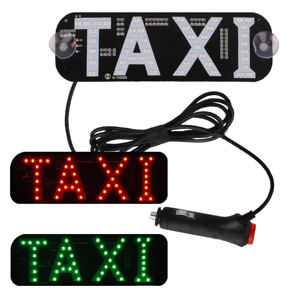 Sdoot Taxi Light, Taxi ZS23 LED Sign Decor, 2 Color Changeable Taxi LED ...