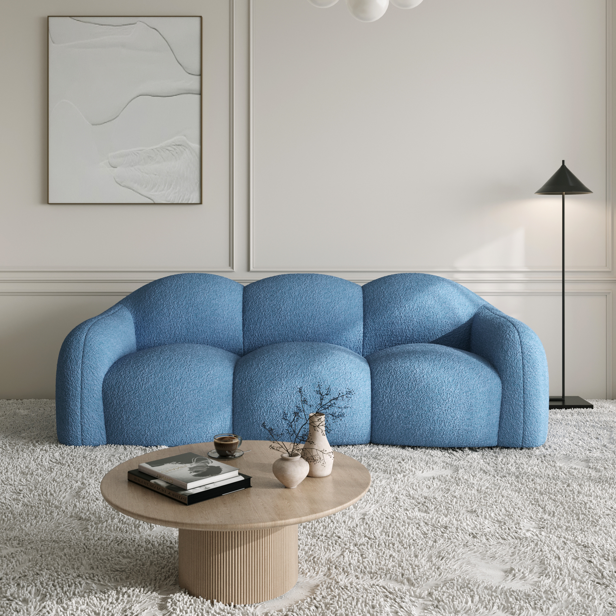 Sdorens Cloud Sofa Oversized Curved Couch,Lazy Sofa Round Floor Sofas ...