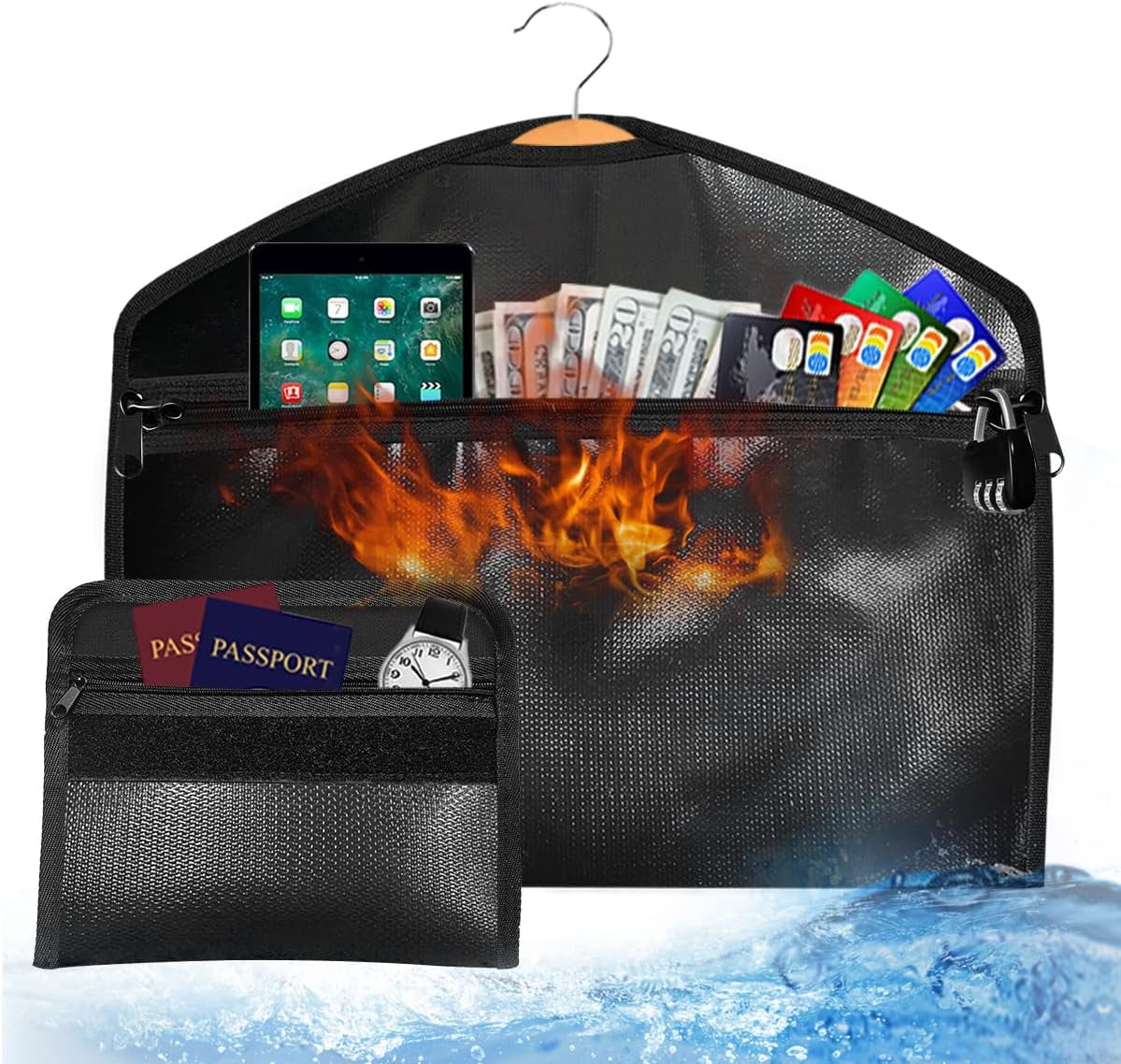 Sdstone Hanger Diversion Fireproof & Waterproof Safe with Lock and ...