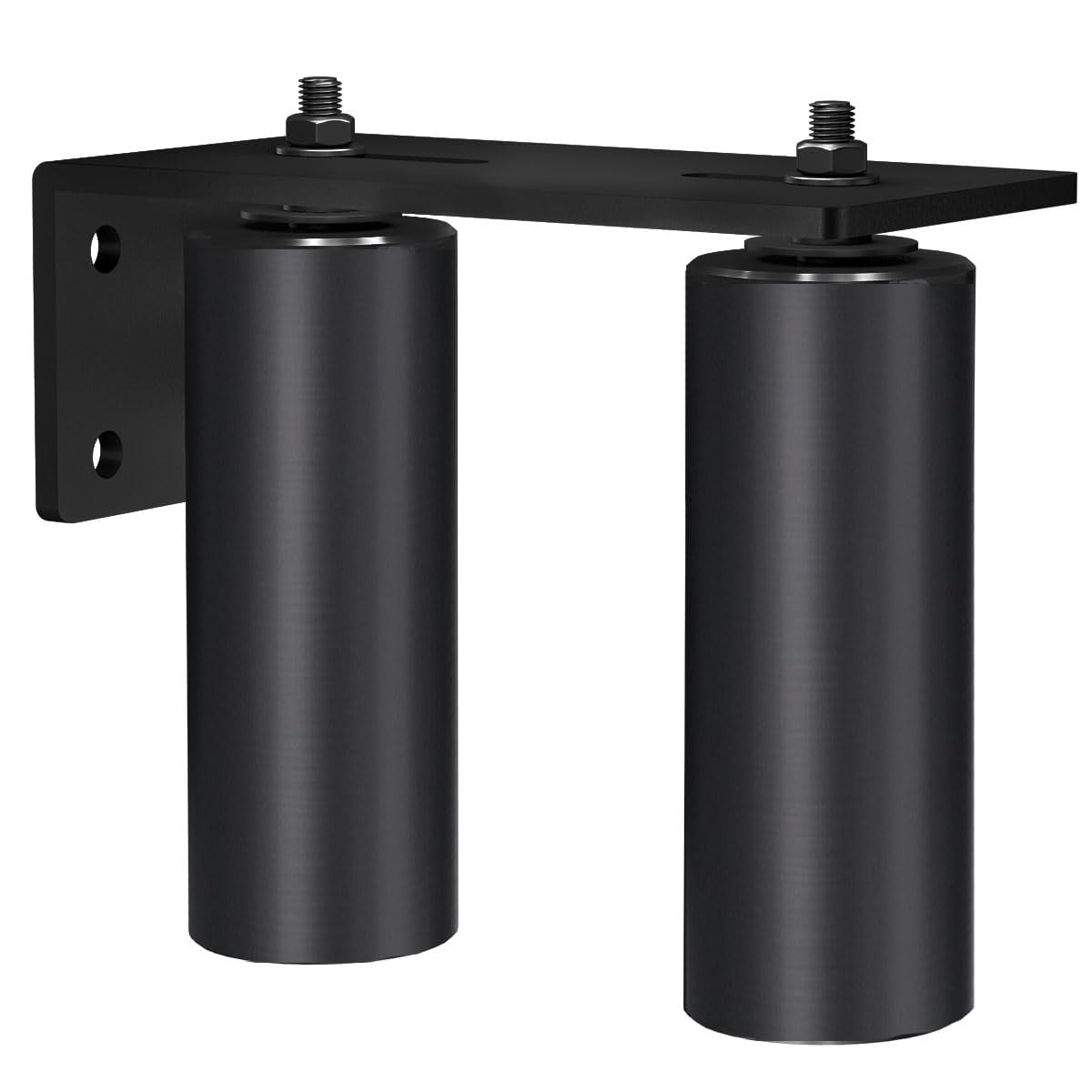 Sdstone Slide Gate Guide Roller 6" Black with L Rear Post Bracket ...