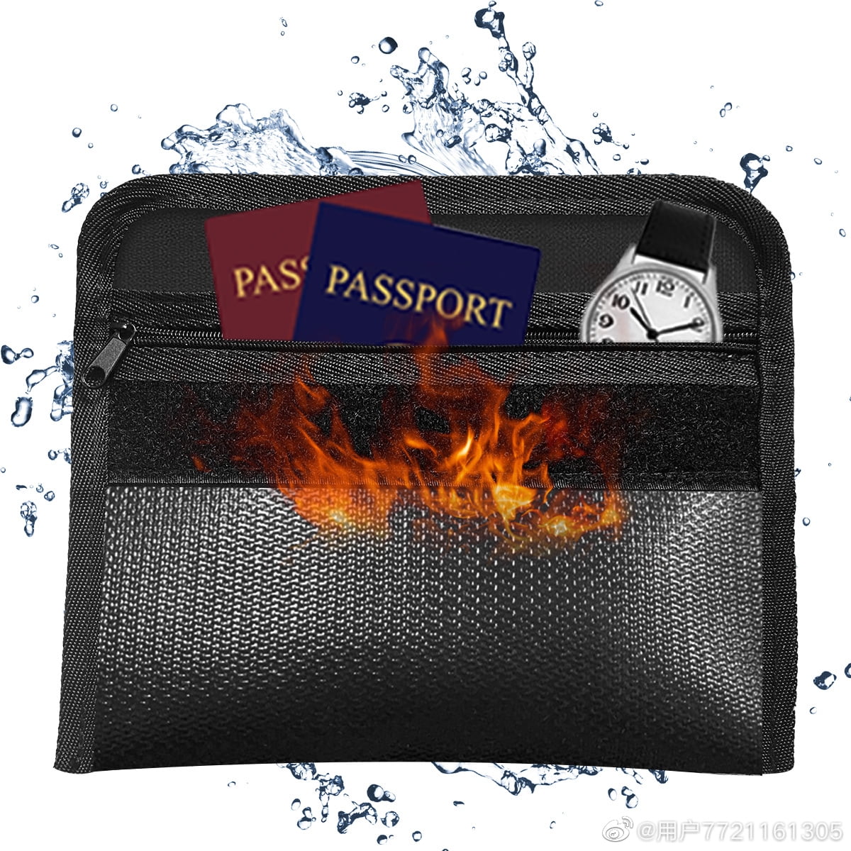 Sdstone Small Fireproof Money Deposit Bags, Black - Walmart.com