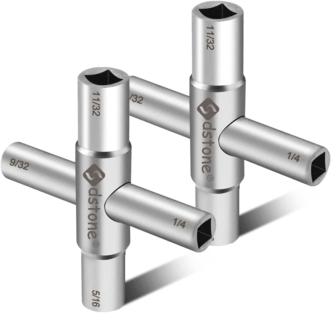 Sdstone Water Key 4 Way Sillcock Key Fits Sillcock, Stopcock and Valves ...