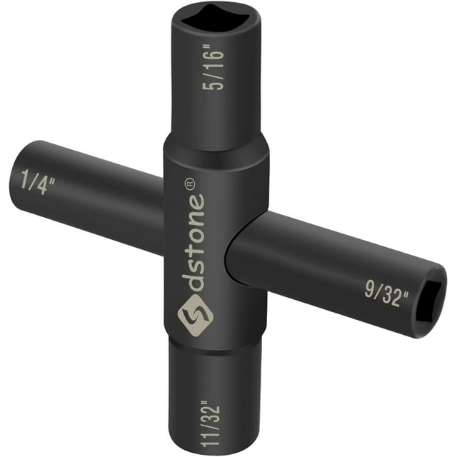 Sdstone Water Key 4 Way Sillcock Key Fits Sillcock, Stopcock and Valves ...